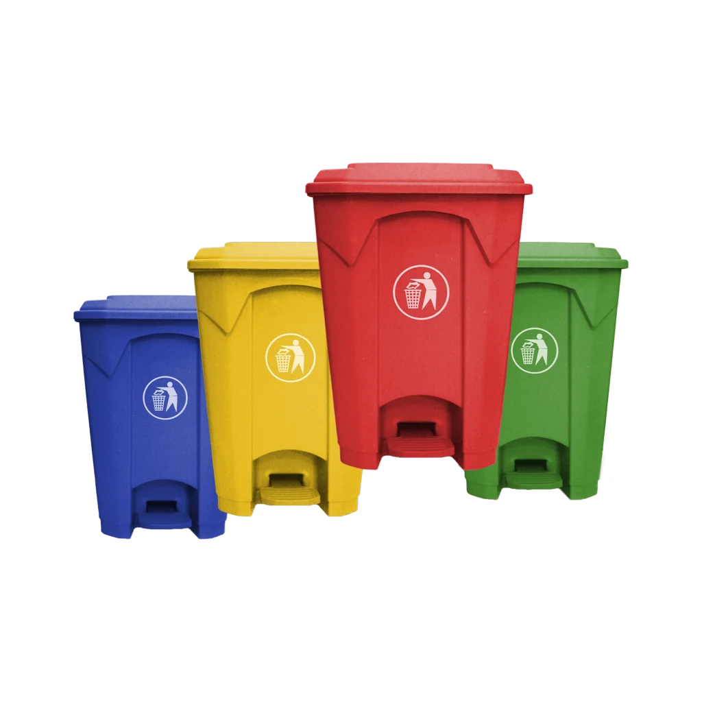 Bote de Basura con Pedal 80 Litros | Máxima Higiene y Colores para ...